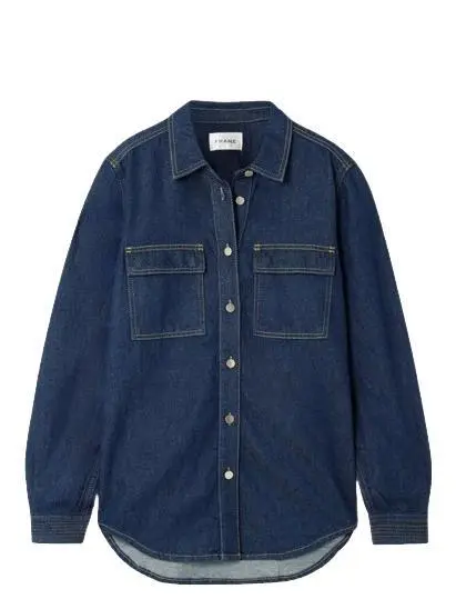 FRAME - FRAME The Trapunto Topstitched Organic Denim Shirt