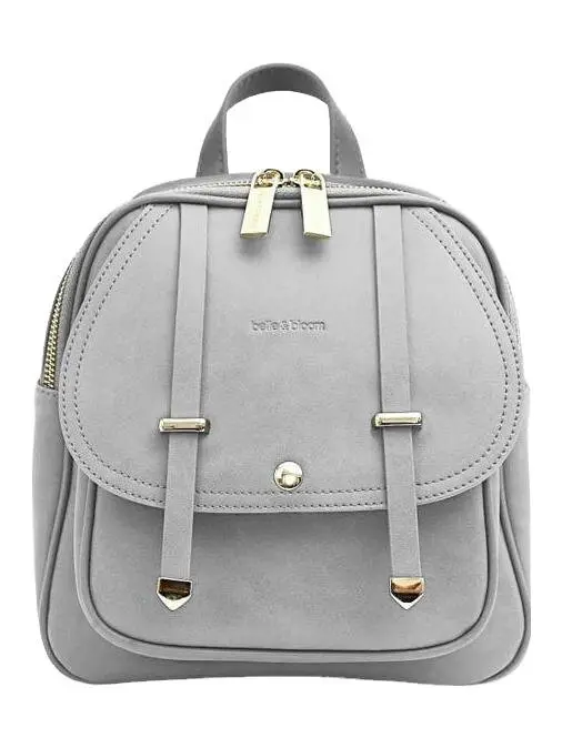 BELLE & BLOOM Camila Leather Backpack - Grey
