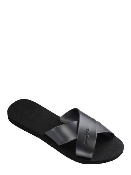 Havaianas Aqua Slide Sandal - Black