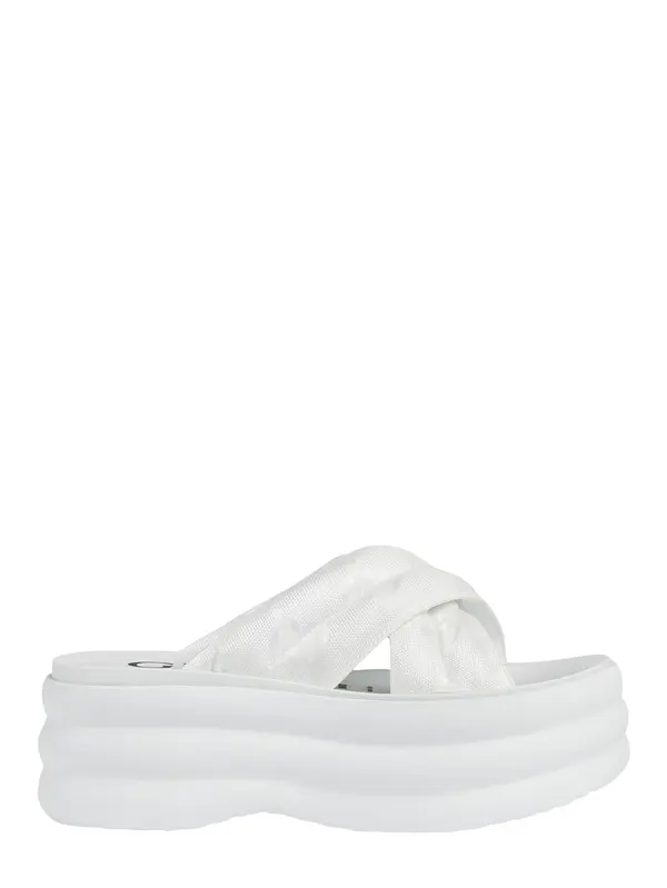 Gucci Gg Platform Slide - White