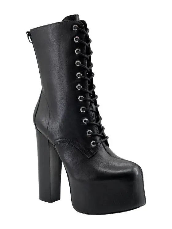 ZIGI Adara Lace-up Platform Boot - Black