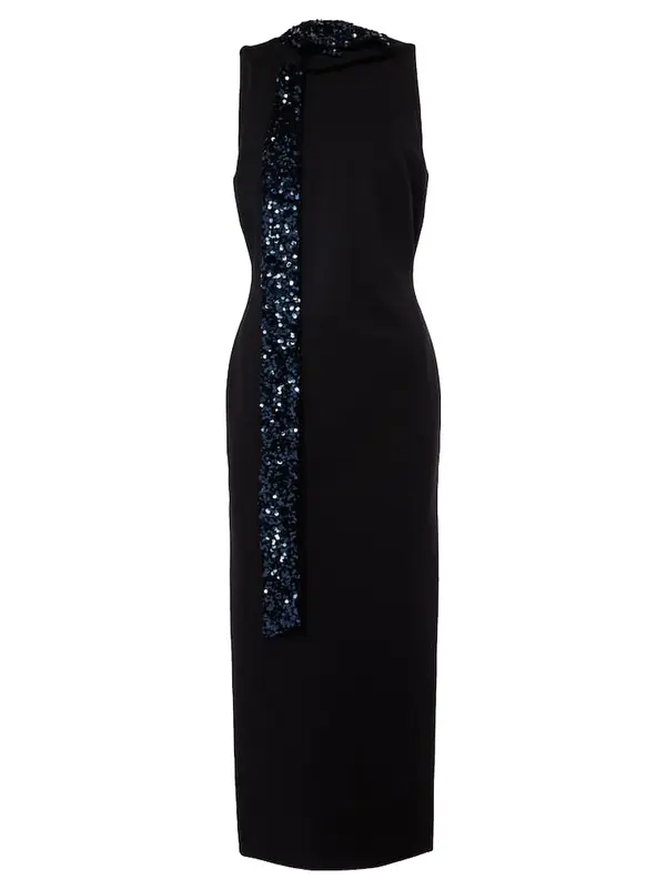 Dorothee Schumacher Sequined Midi Dress - Black