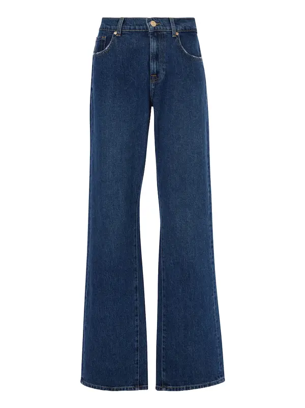 7 For All Mankind High-rise Flared Jeans - Blue