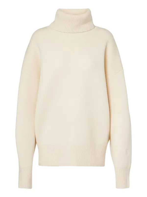 TOTEME Wool And Cashmere-blend Turtleneck Sweater - White