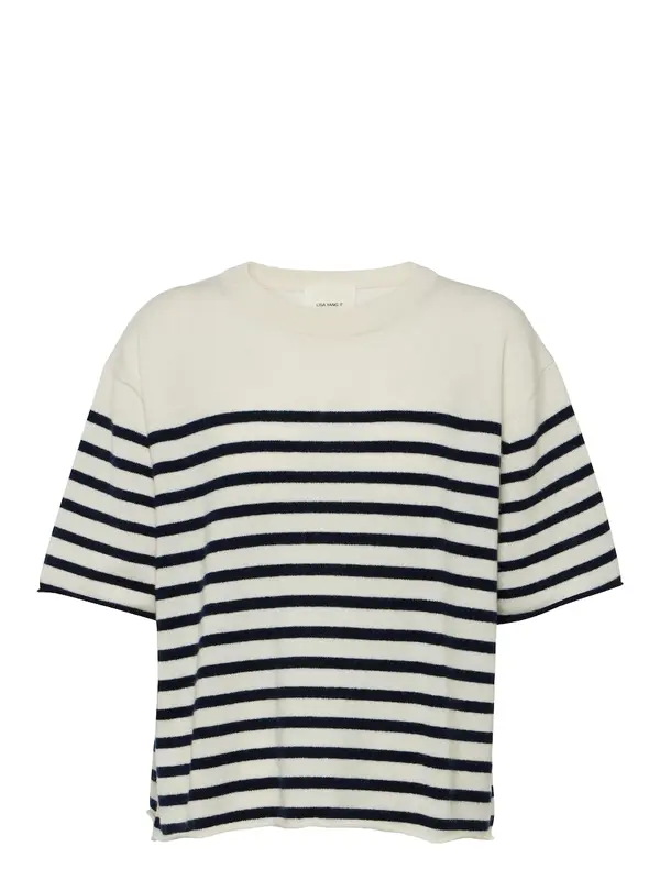 LISA YANG Cila Striped Cashmere T-shirt - Multicoloured