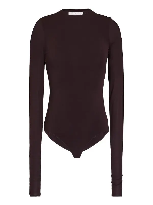 Philosophy Di Lorenzo Serafini Stretch-jersey Bodysuit - Chocolate