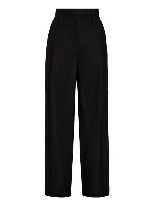 Philosophy Di Lorenzo Serafini Pleated Wide-leg Trousers - Black