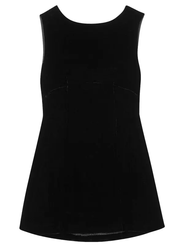 Rixo Michaela Velvet Mini Dress - Black