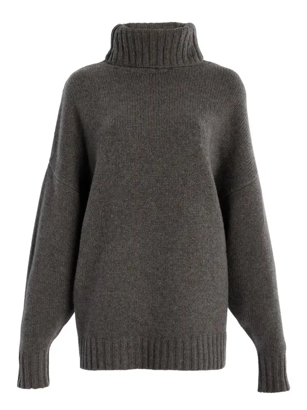 Jenni Kayne Porter Cashmere Turtleneck Sweater - Grey