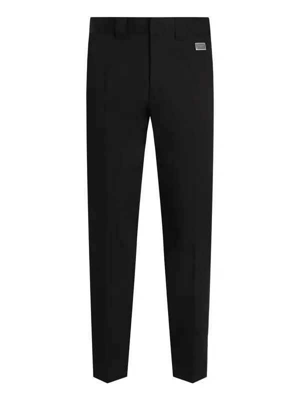 Dolce & Gabbana Tailored Cotton Pants - Black