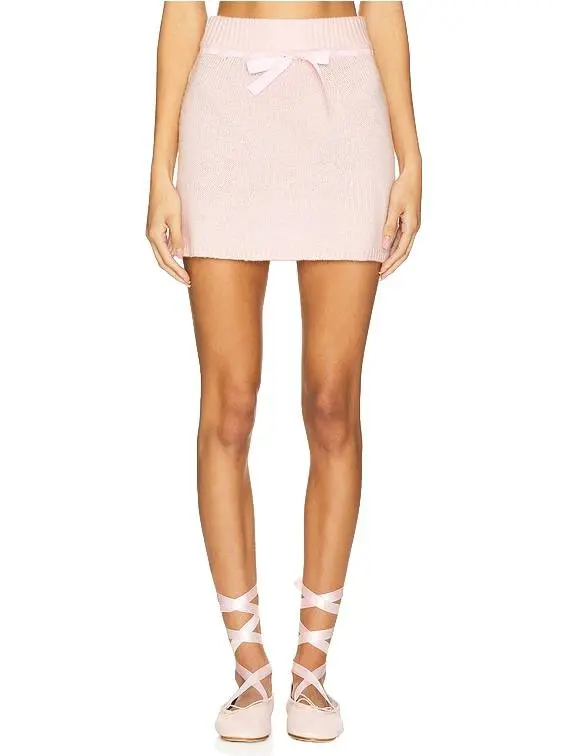 For Love & Lemons Beverly Mini Skirt - Pink