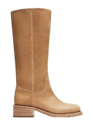 Pink Steve Madden Riggs Knee High Boots - Beige