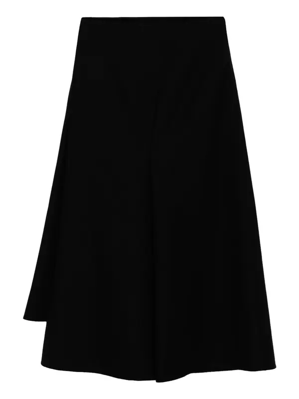 JNBY Asymmetric Draped Skirt - Black