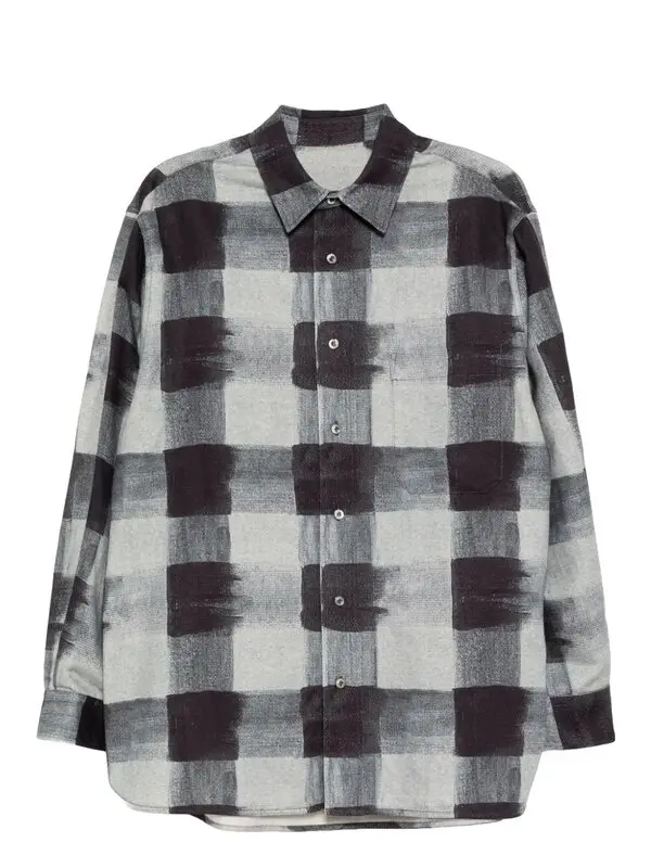 CROQUIS Check Pattern Shirt - Grey