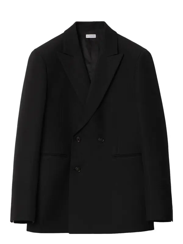Burberry Tailored Double-breasted Blazer - Black