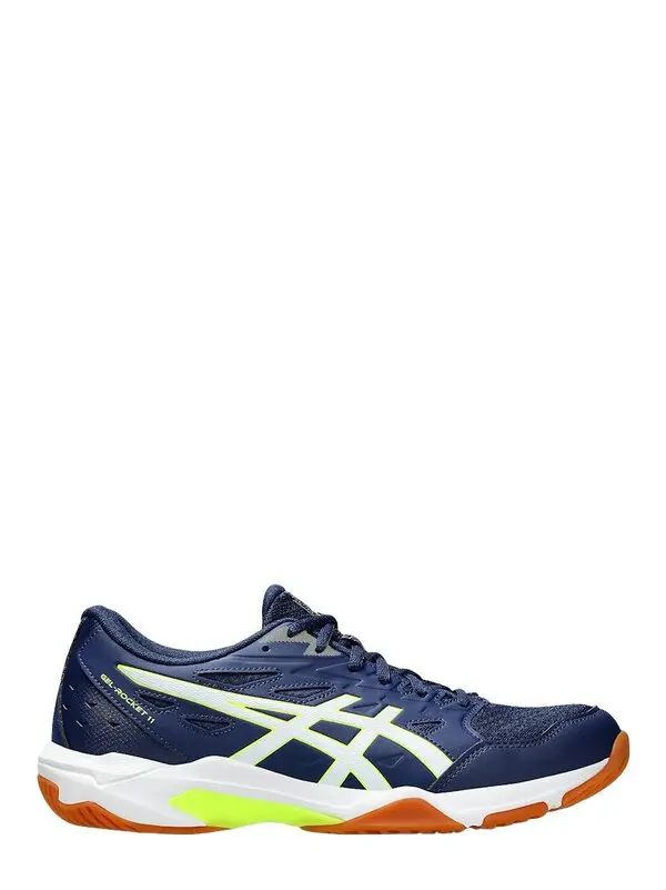 Asics Gel-rocket Athletic Sneakers - Blue Expanse/safety Yellow