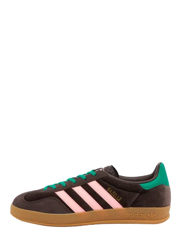 Adidas Gazelle Indoor Sneakers - Brown/pink/green