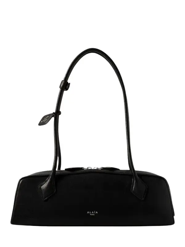 Alaïa Le Teckel Textured-leather Shoulder Bag - Black