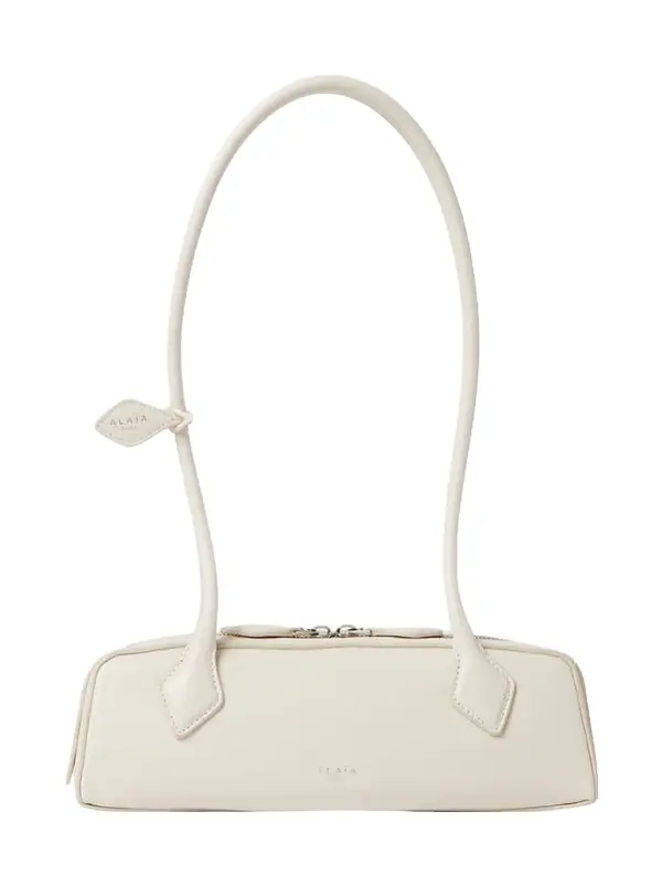 Alaïa Le Teckel Leather Shoulder Bag - Ivory