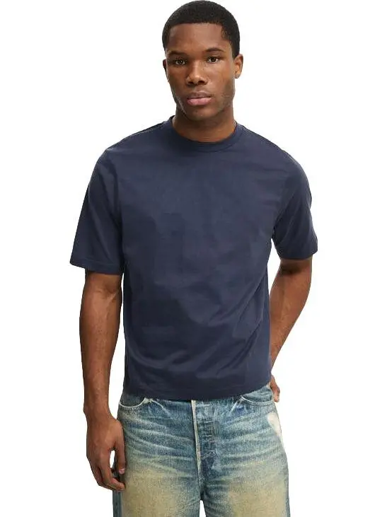 COTTON ON Cropped Fit T-shirt - True Navy
