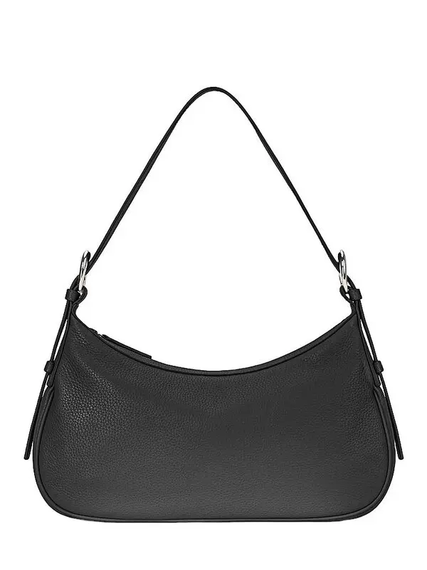 Staud Pine Leather Shoulder Bag - Black