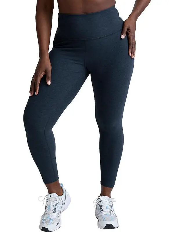 Beyond Yoga Plus Space Dye Caught In The Midi Leggings - Nocturnal Navy