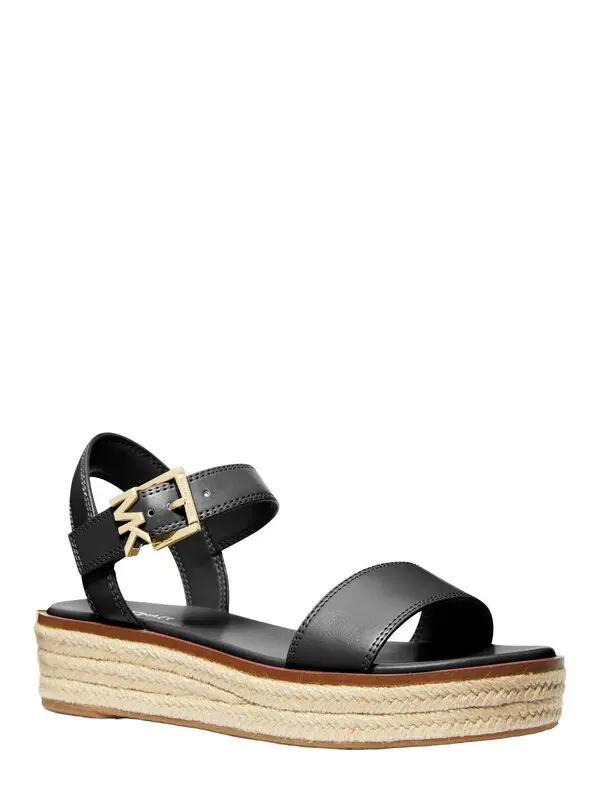Michael Kors Richie Platform Espadrille Sandal - Black
