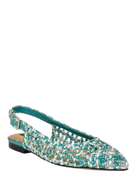 Nine West Soel Slingback Flat - Medium Green 310