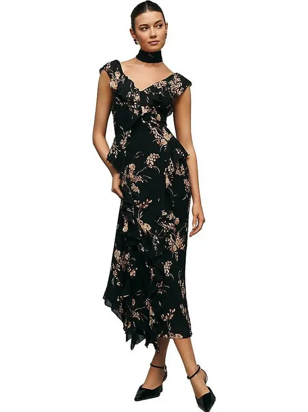 REFORMATION Silvana Maxi Dress - Navy