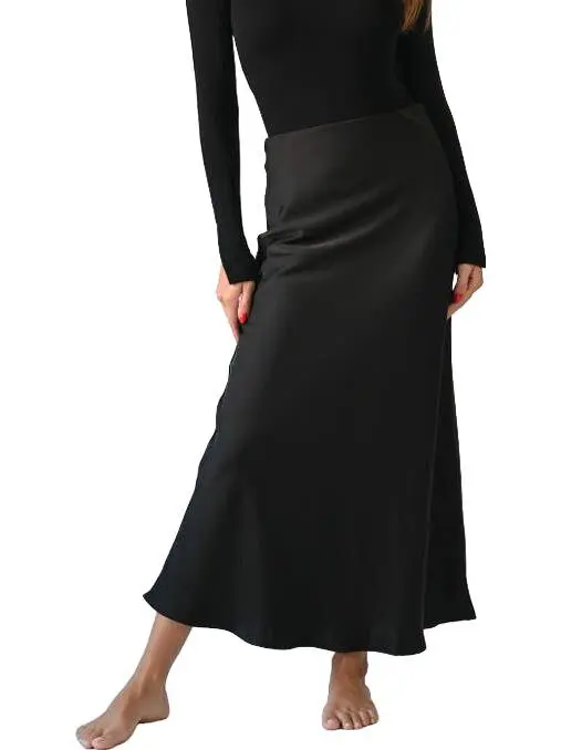 BY TESS COLLECTION Ella A-line Midi Skirt - Blue Galaxy