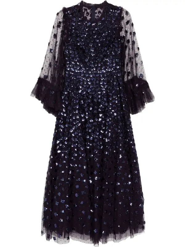 NEEDLE & THREAD Glisten Ankle Gown - Purple
