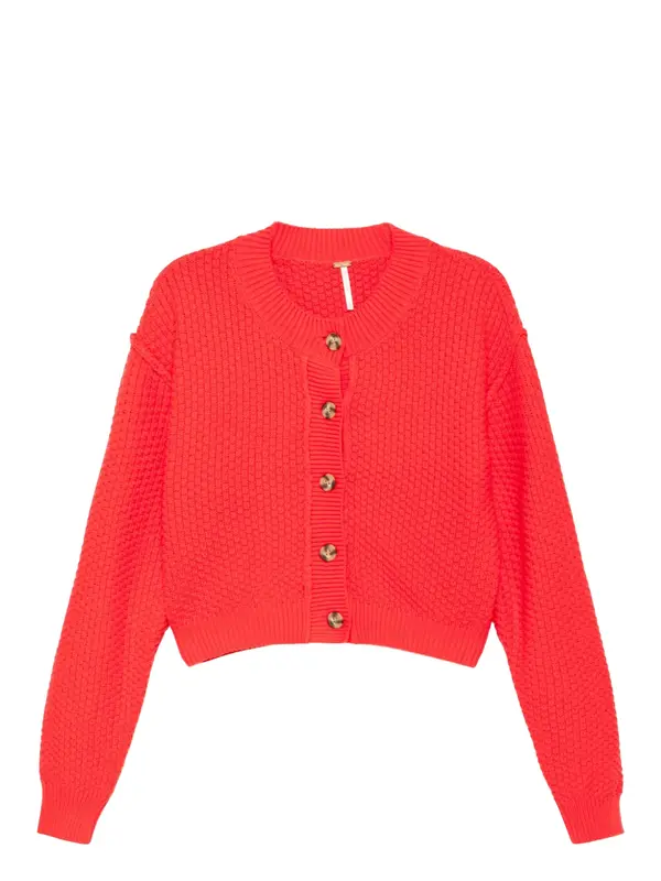 Free People Lila Cardigan - Red