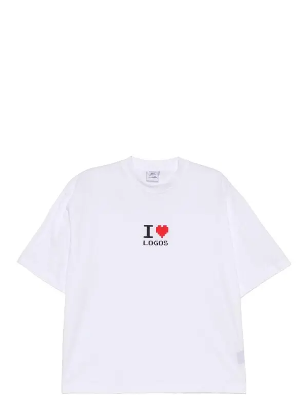 Vetements I Love Logos-print T-shirt - White