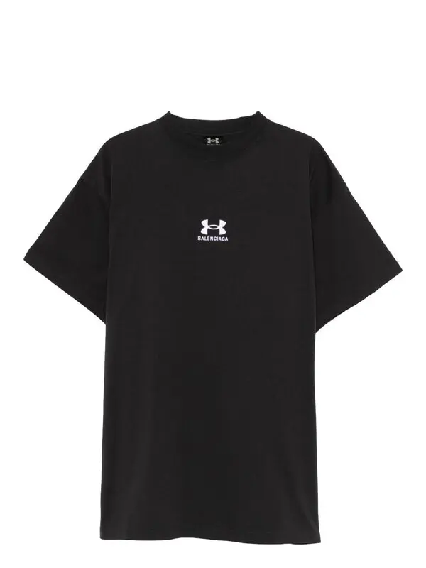 Balenciaga X Under Armour® Logo-embroidered T-shirt - Black
