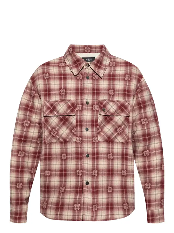 Amiri Insulated Shirt Jacket - Red