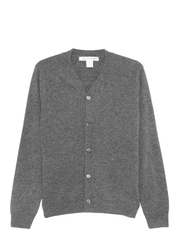 Comme Des Garçons V-neck Cardigan - Grey