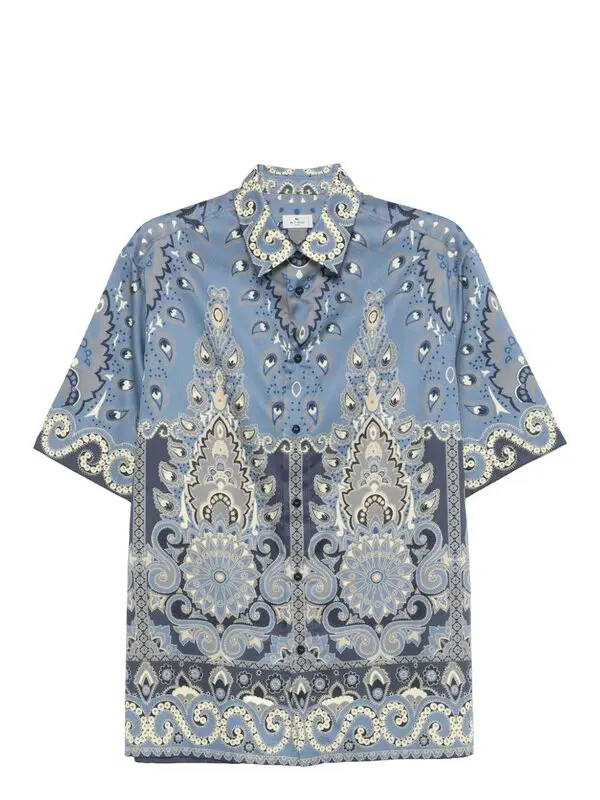 Etro Paisley-print Shirt - Blue