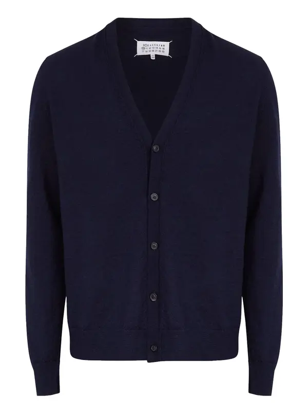 MAISON MARGIELA Wool Cardigan - Blue