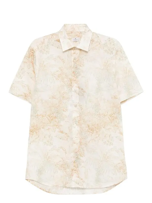 Etro Floral-print Shirt - Neutrals