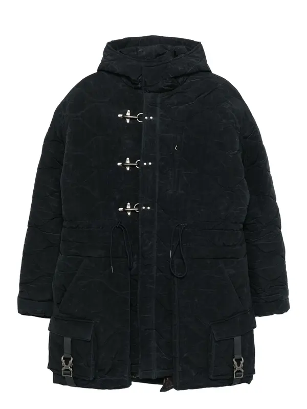 Andersson Bell Lace-up Fishtail Parka - Black