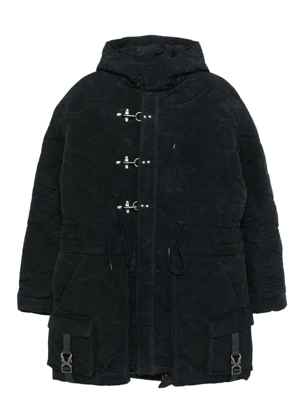 Andersson Bell Lace-up Fishtail Parka - Black
