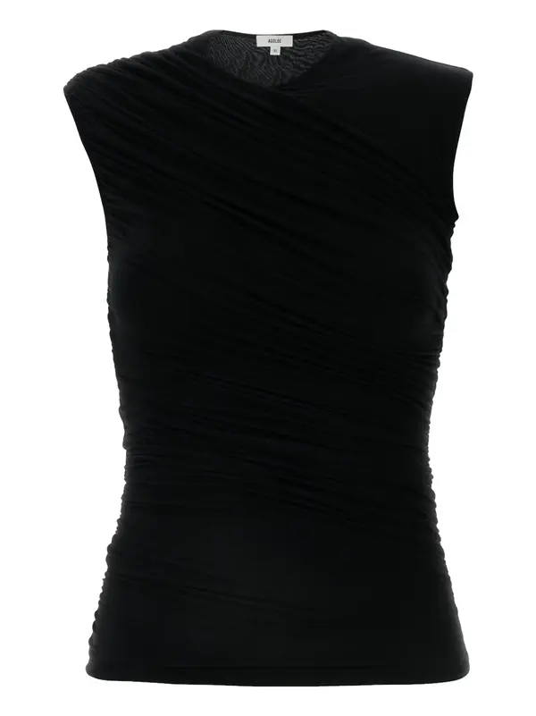 AGOLDE Ester Twist Tank Top - Black