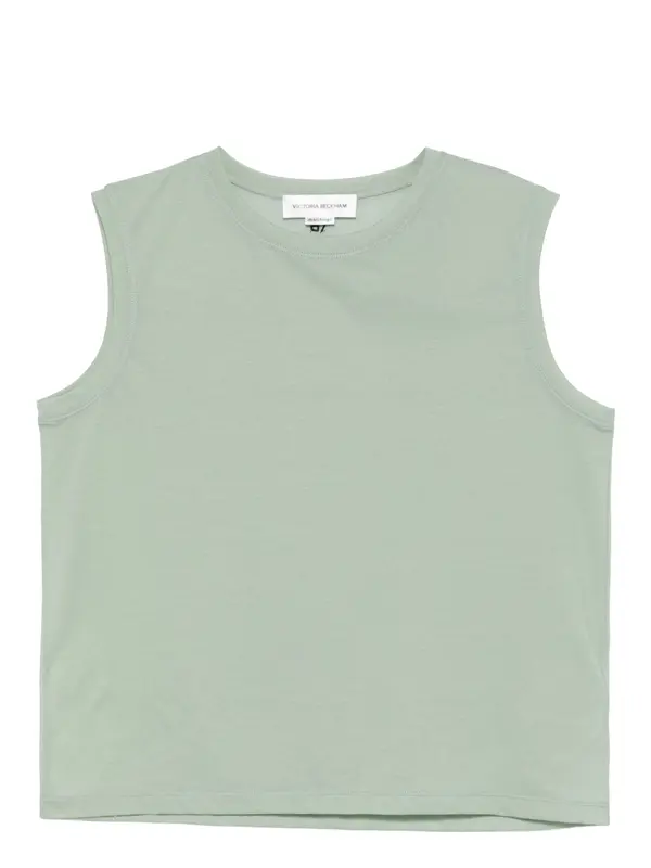 Victoria Beckham Mélange Tank Top - Green