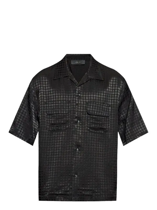 Amiri Monogram Short-sleeve Shirt - Black
