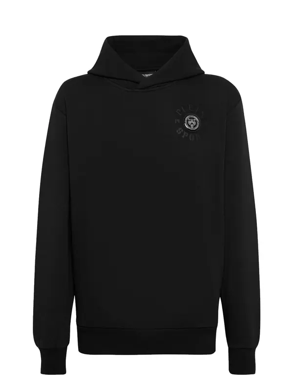PLEIN SPORT Logo-print Hoodie - Black