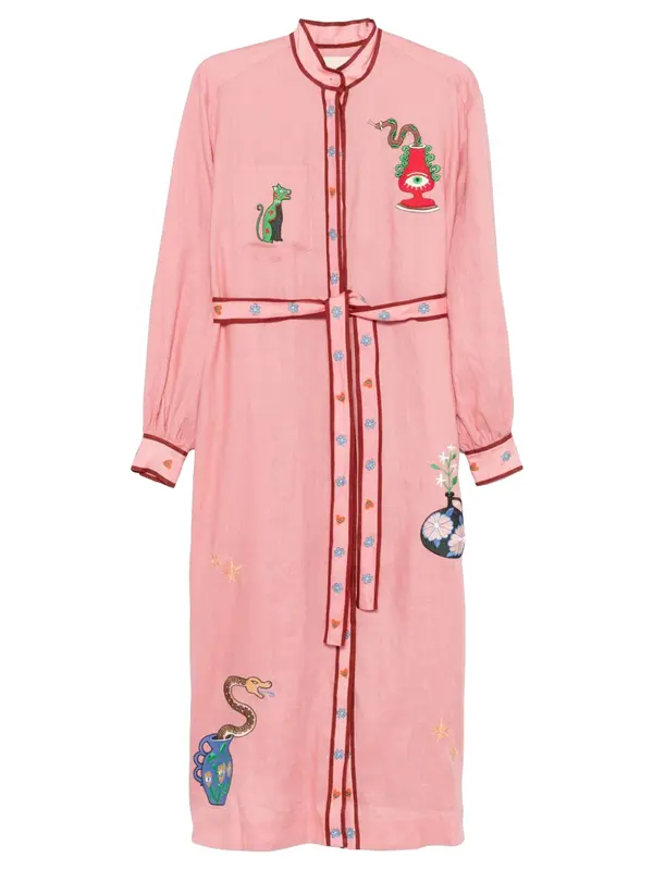 ALEMAIS Timmy Shirt Dress - Pink
