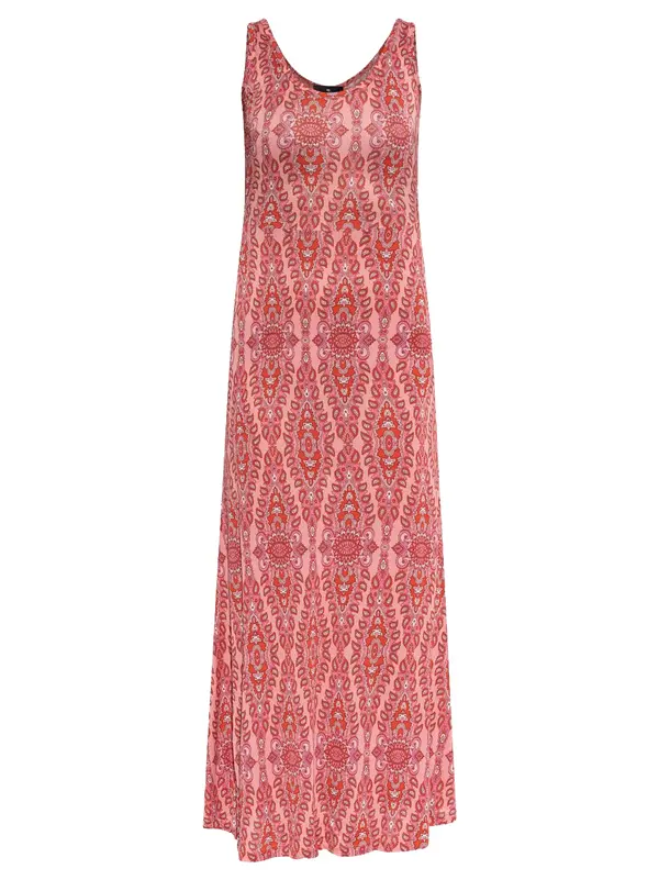 Etro Paisley-print Long Dress - Pink