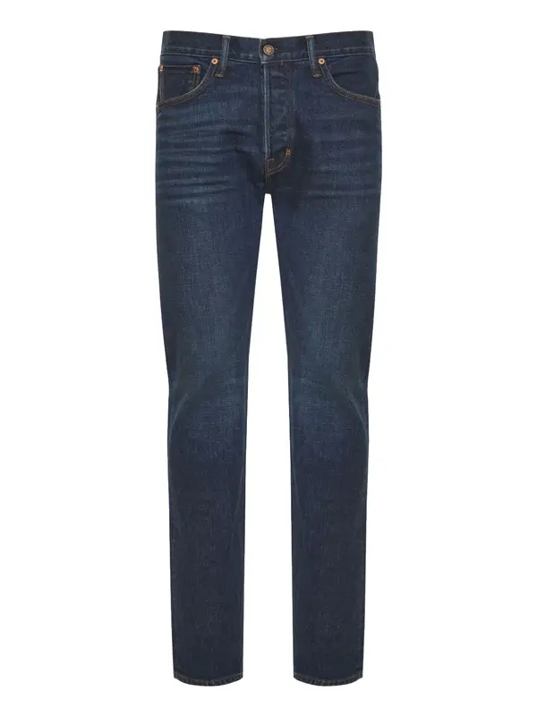 TOM FORD Logo-patch Jeans - Blue