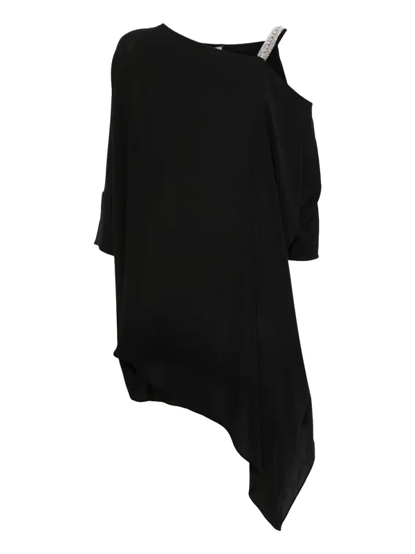 NISSA Asymmetric Tunic - Black