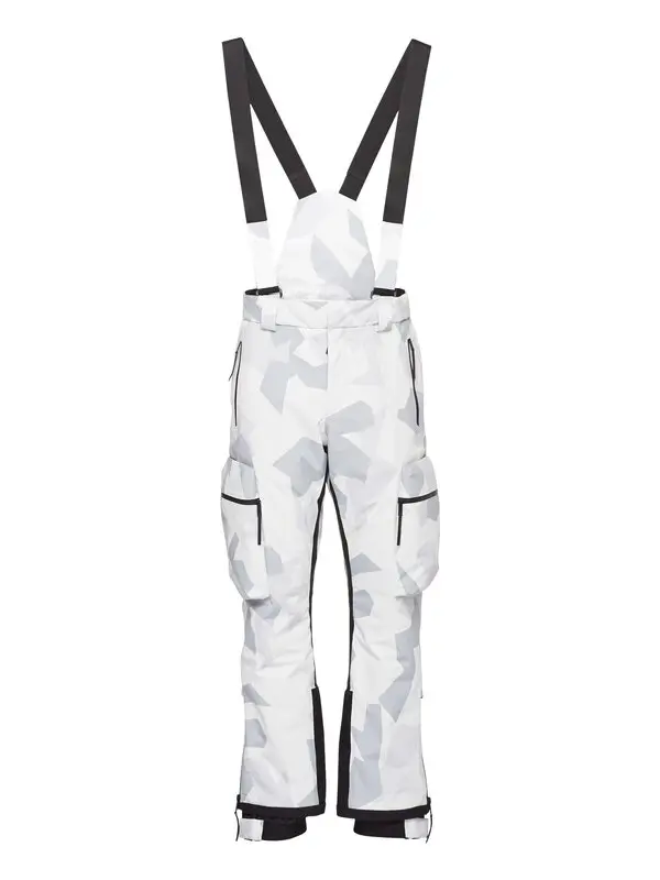 Prada Printed Technica Fabric Ski Pants - Grey